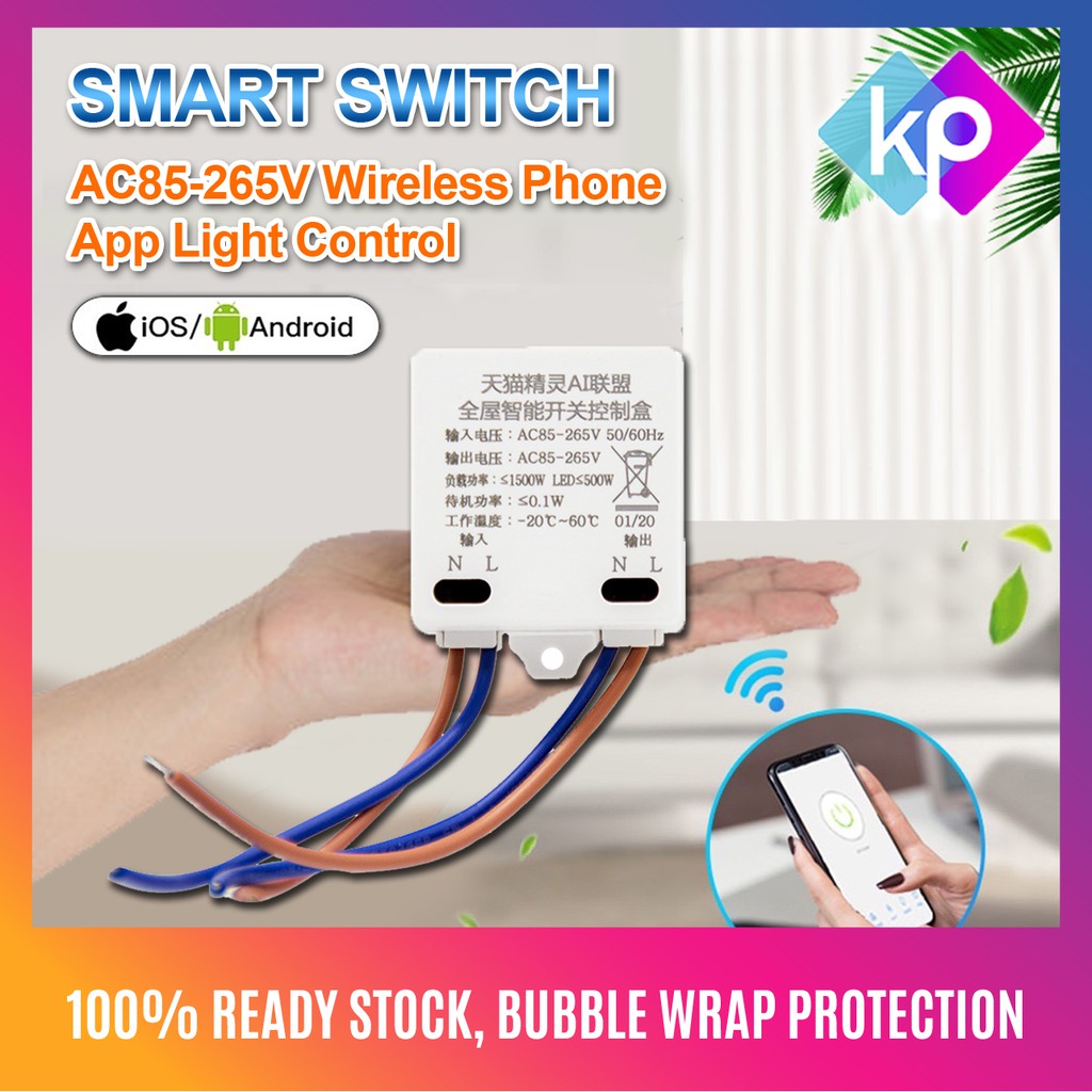 Bluetooth Smart Light Switch Universal Breaker Timer Control Switch APP ...