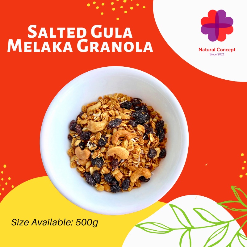 Premium Salted Gula Melaka Granola Cereal 500g | Shopee Malaysia