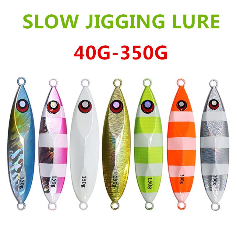 10 Colors 40g/60g/80g/100g/120g/150g/200g/250g/300g/350g Jigging Fishing lure For sea fishing ...