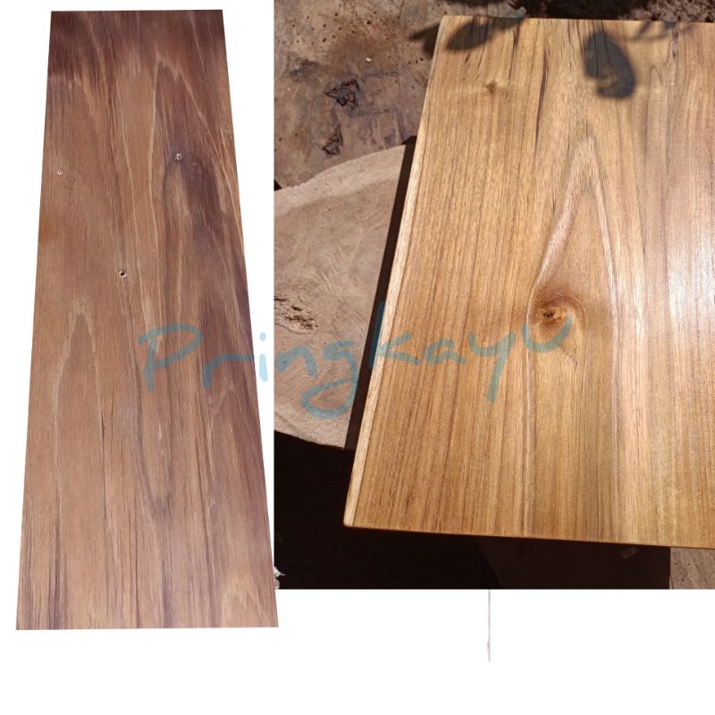 KAYU Genuine Teak Wood Board 50x25x 2 cm | Shopee Malaysia