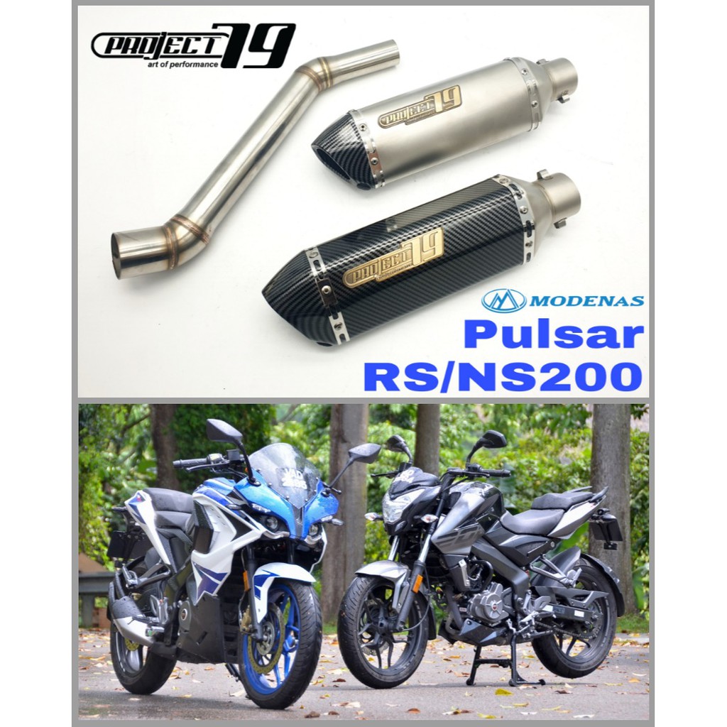 Project79 Exhaust MODENAS PULSAR NS/RS200 Slip On Piping Muffler ...