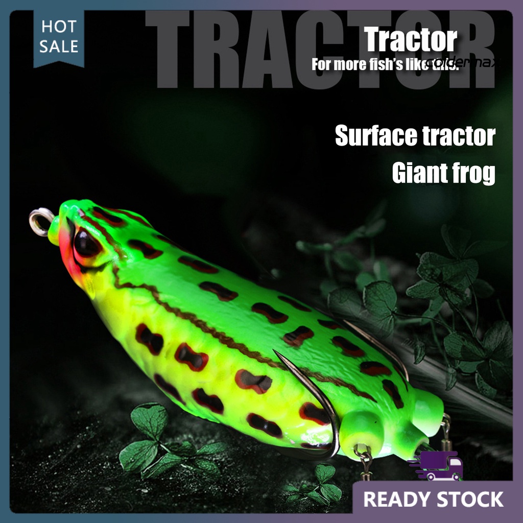 CDMX _ 9cm/25g Silicone Huge Frog Bait Colorful Slice Double Sequin ...