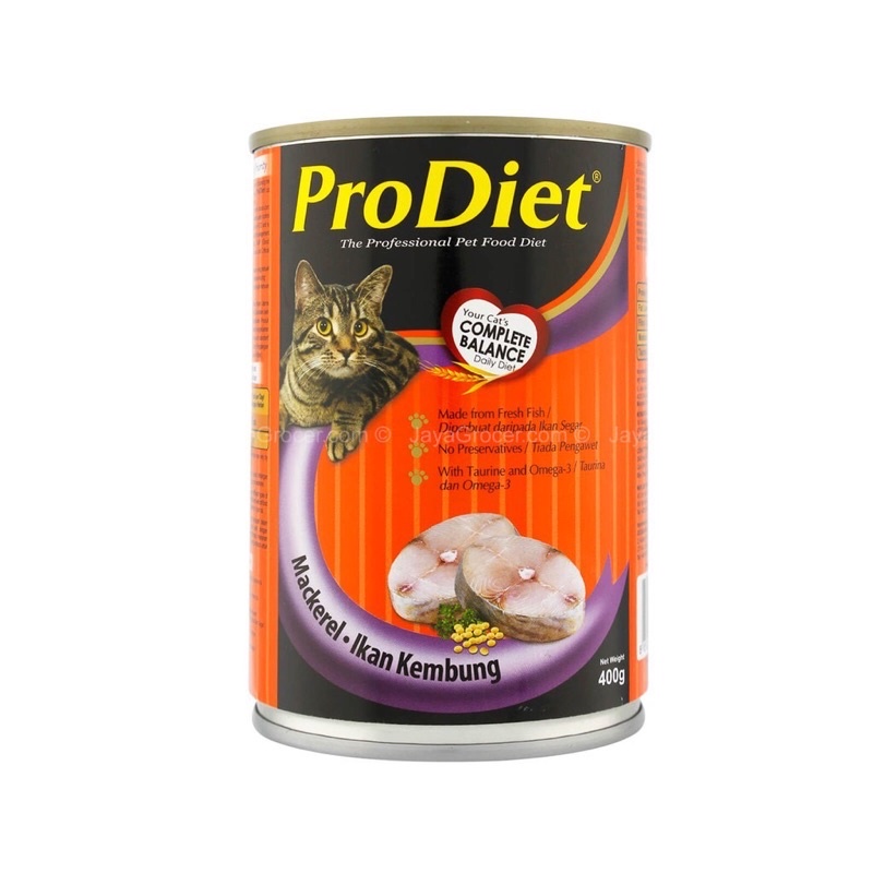 PRODIET 400G CAN FOOD (TUNA/OCEAN FISH/MACKERAL/SEAFOOD/SALMON ...