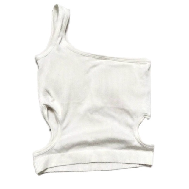 Preloved White One Shoulder Crop Top for Women Baju Bundle | Shopee ...