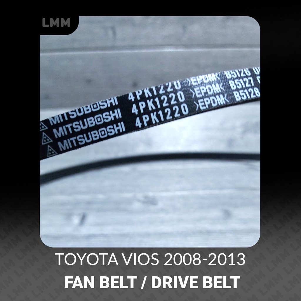 alternator drive belt / fan belt for toyota vios 08-13 4pk1220 | Shopee ...