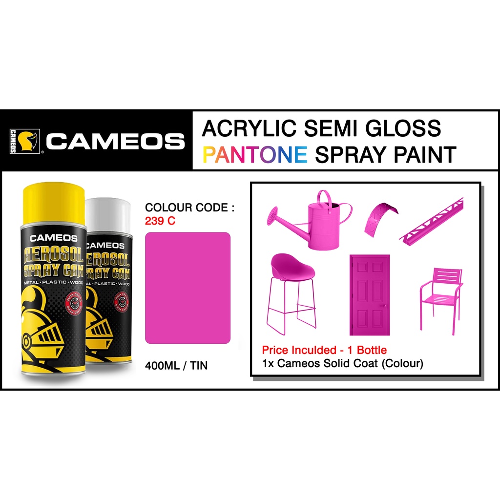 PANTONE Color P22 - Aerosol Spray Paint - CAMEOS 400ML/Bottle | Shopee ...