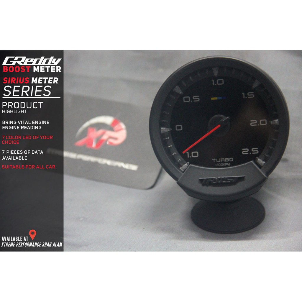 GREDDY SIRIUS METER GAUGE BOOST READING THAILAND | Shopee Malaysia
