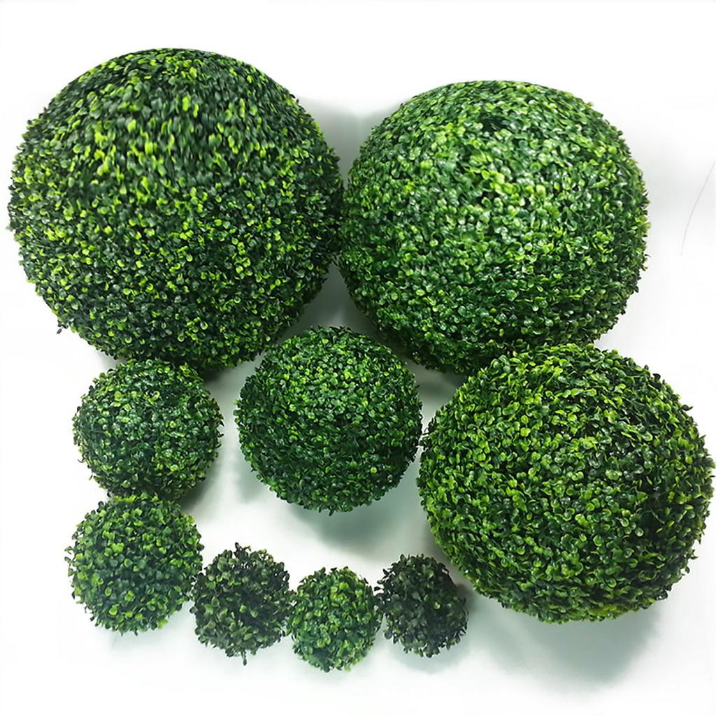 Fashion Artificial Plant Ball Tree 12/20/25/30cm Green Plant Ball ...