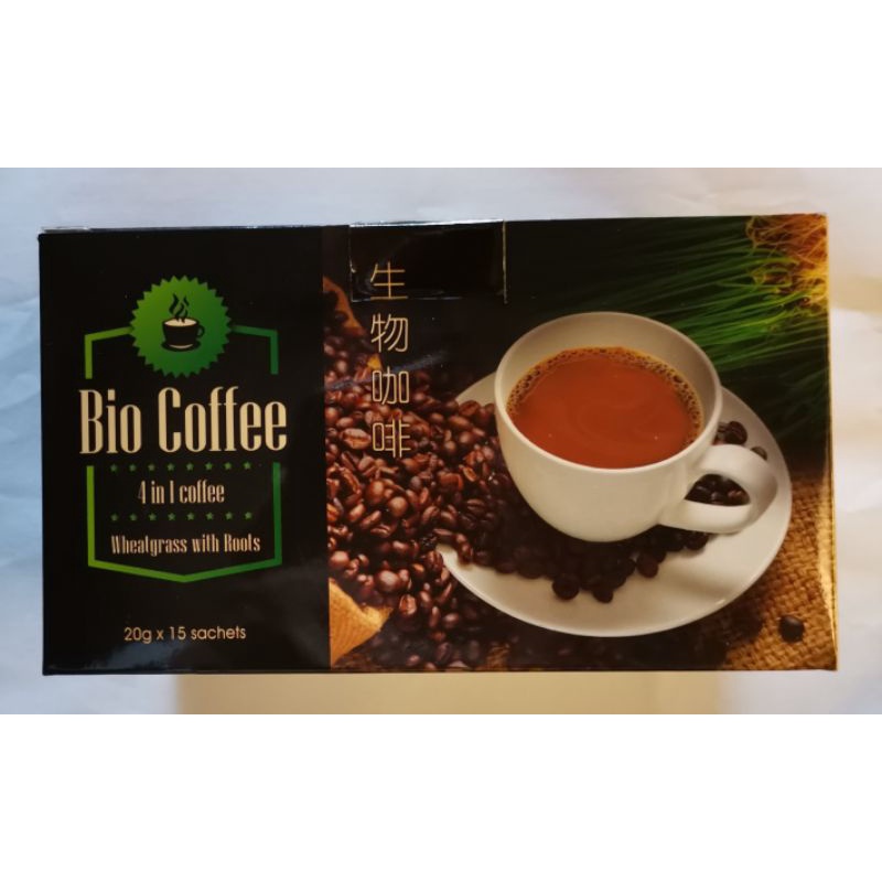 Bio Coffee 4-in-1 Arabica Coffee With Wheatgrass And Plant-based ...