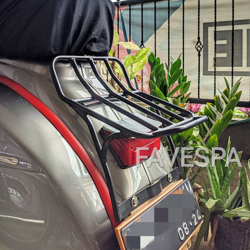 VESPA SUPER SPRINT PX MINIMALIST BACKRACK REAR SHELF | Shopee Malaysia