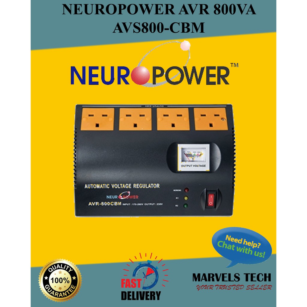 NEUROPOWER AVR 800VA AVS800-CBM, 1000VA AVS1000-CBM AUTOMATIC VOLTAGE ...