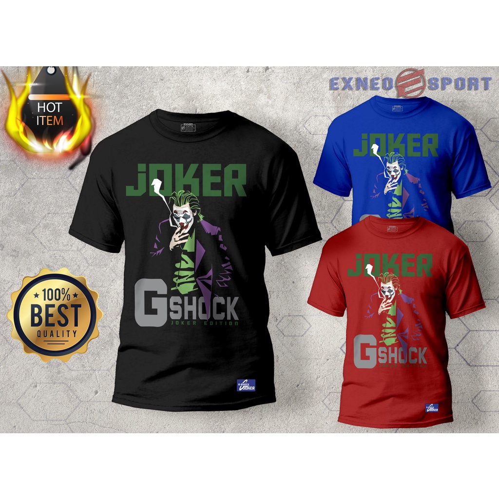 📍100% Cotton Premium📍Tshirt Anime Gshok JOKER Baju Graphic Tee | Shopee ...
