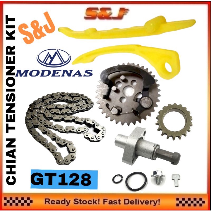 MODENAS GT128 5IN1 CHAIN TENSIONER KIT TIMING CHAIN KIT TIMING GEAR ...