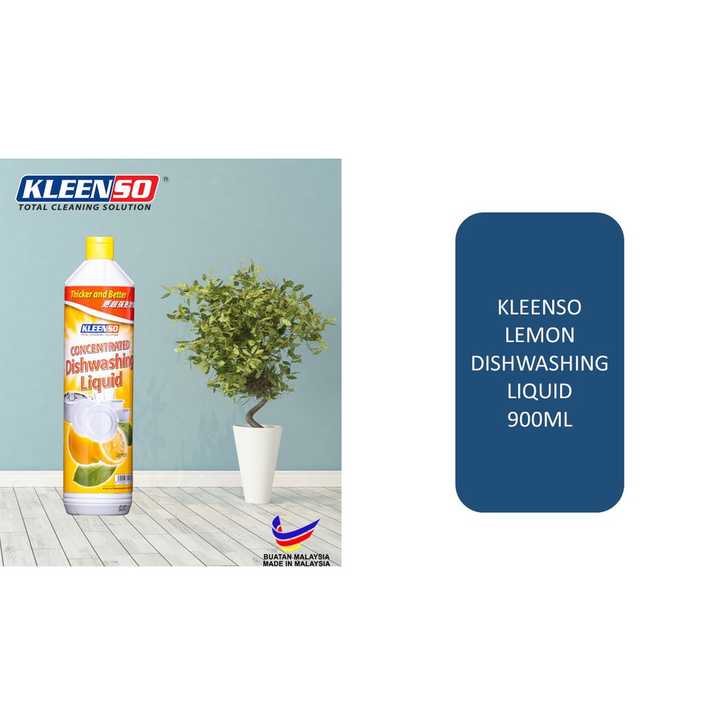 KLEENSO Lemon Dishwashing Liquid - 900ml | Shopee Malaysia
