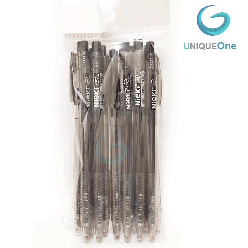 Nieki Ball point Pen NIEKI-309 Value Pack 10 pen black color in 1 pack ...