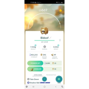 (399) Bidoof Pokemon Go Trade | Shopee Malaysia
