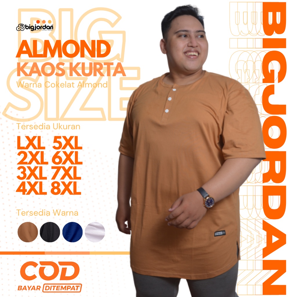 BIG JORDAN men's Pakistani koko kurta shirt large size XXL XXXL 4XL 5XL bigsize muslim clothes ...