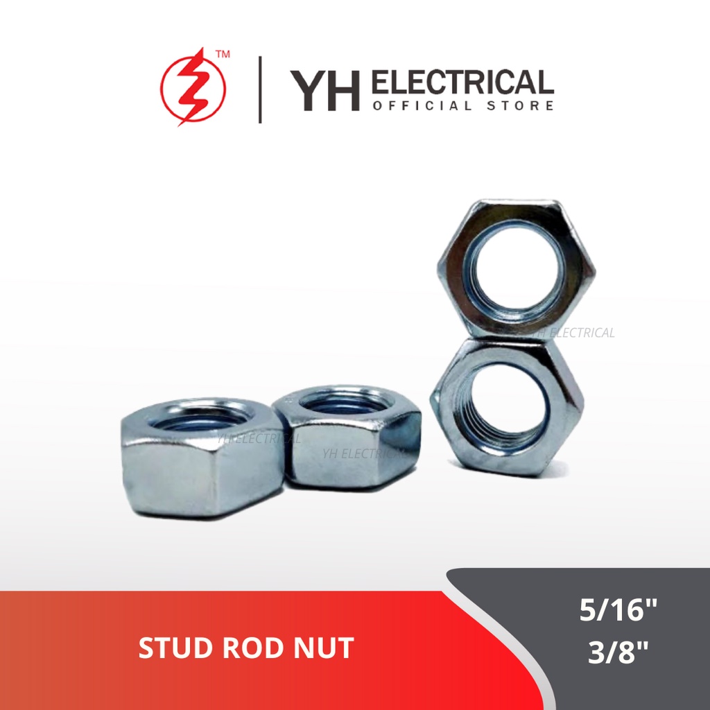 Stud Rod Nut 3/8'' & 5/16'' / Hex Nut for Threaded Rod | Shopee Malaysia