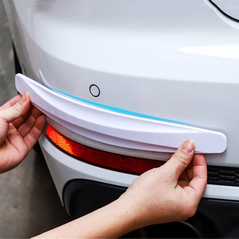 2pc Universal Anti-Collision Rubber Protector Auto Front and Rear ...