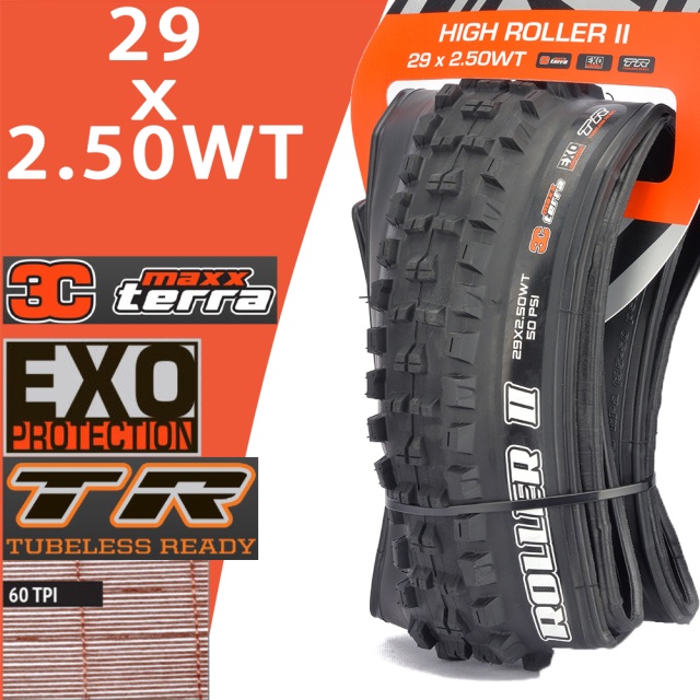 MAXXIS 26 27 29 HIGH ROLLER II II Bicycle Tire Exo Protection Folding Tyre 26*2.4 27.5*2.4 MTB ...