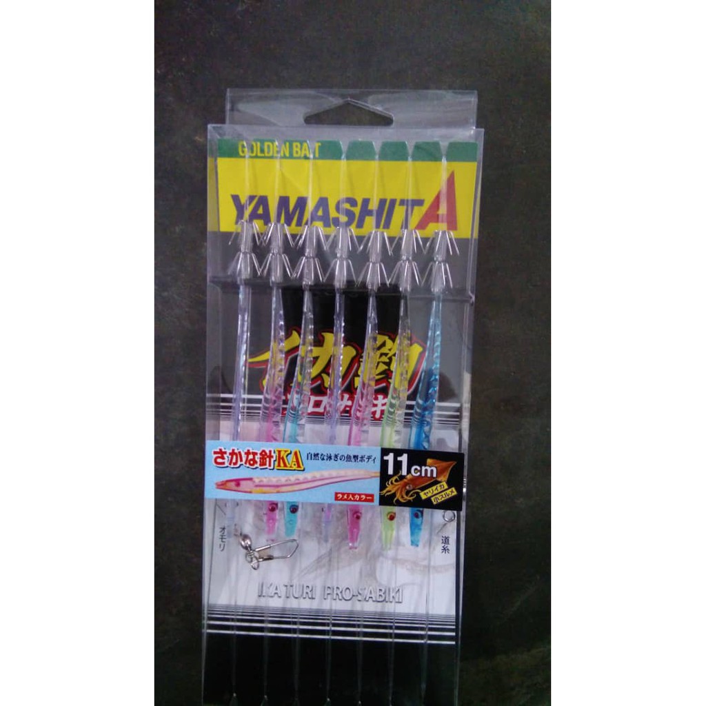YAMASHITA SQUID FISHING IKATURI PRO-SABIKI @7 hook | Shopee Malaysia