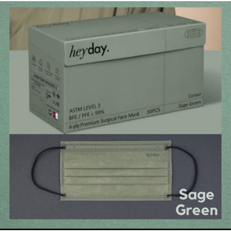 (Ready Stock)Heyday 4Ply Premium Surgical/Medical face mask(MaskOn ...