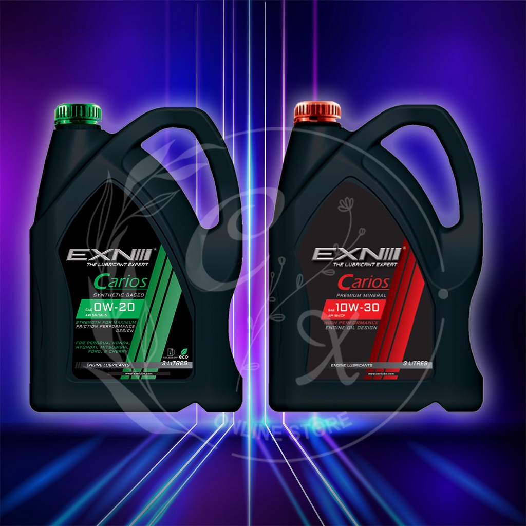 EXN CARIOS SAE / Car Engine Oil / Minyak Hitam Kereta (3L) | Shopee ...