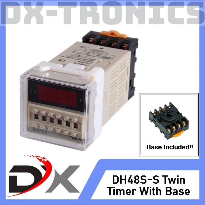 Dh48s-s Relay Twin Timer Digital Precision Delay Counter DH48S | Shopee ...