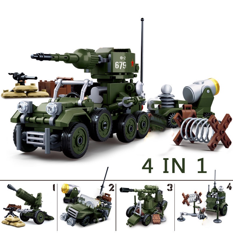 Sluban Military Blocks Army Bricks Toy WW2 Building Blocks LOZ Model ...