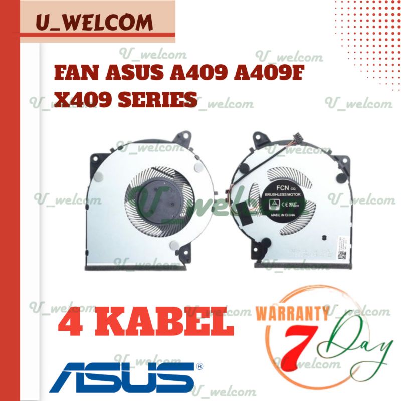 Asus A409 A409F A409UA X409 X409F X409F X409FJ X409FA FL8700 laptop FAN ...