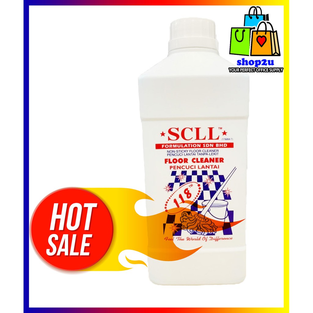 SCLL 118 NON STICKY FLOOR CLEANER 1L | PENCUCI LANTAI TAHAN LAMA ...