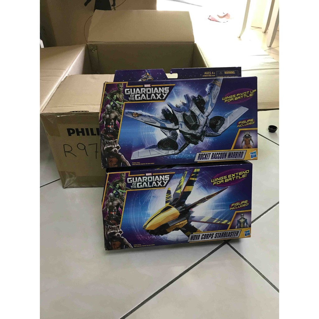 Hasbro Galaxy of the Guardian Rocket Raccon Warrior Nova Corps Starblaster NEW | Shopee Malaysia