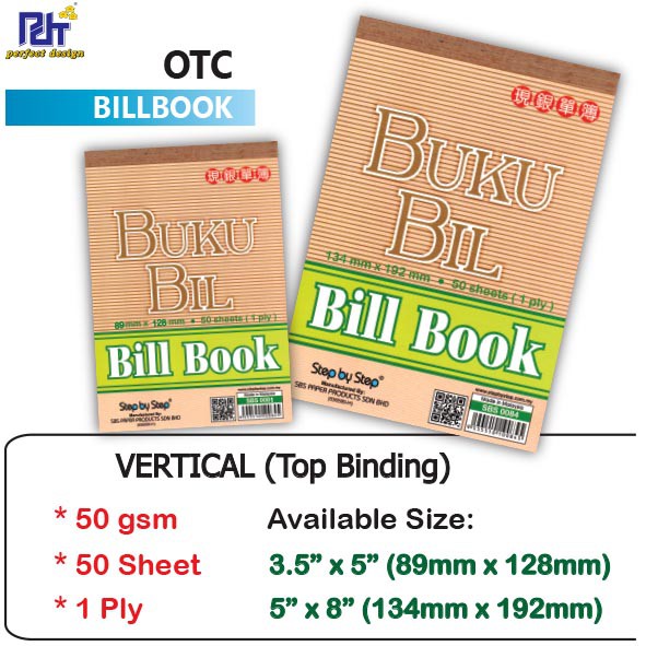 1 Ply Bill Book 50sheet (10 books/ pack) | Shopee Malaysia