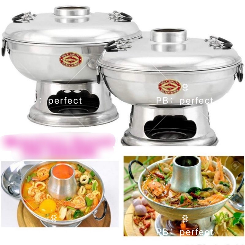 🇹🇭THAILAND🇹🇭 Steamboat Pot Arang/ Tomyam Pot/ Cap Buaya/thai aluminium ...