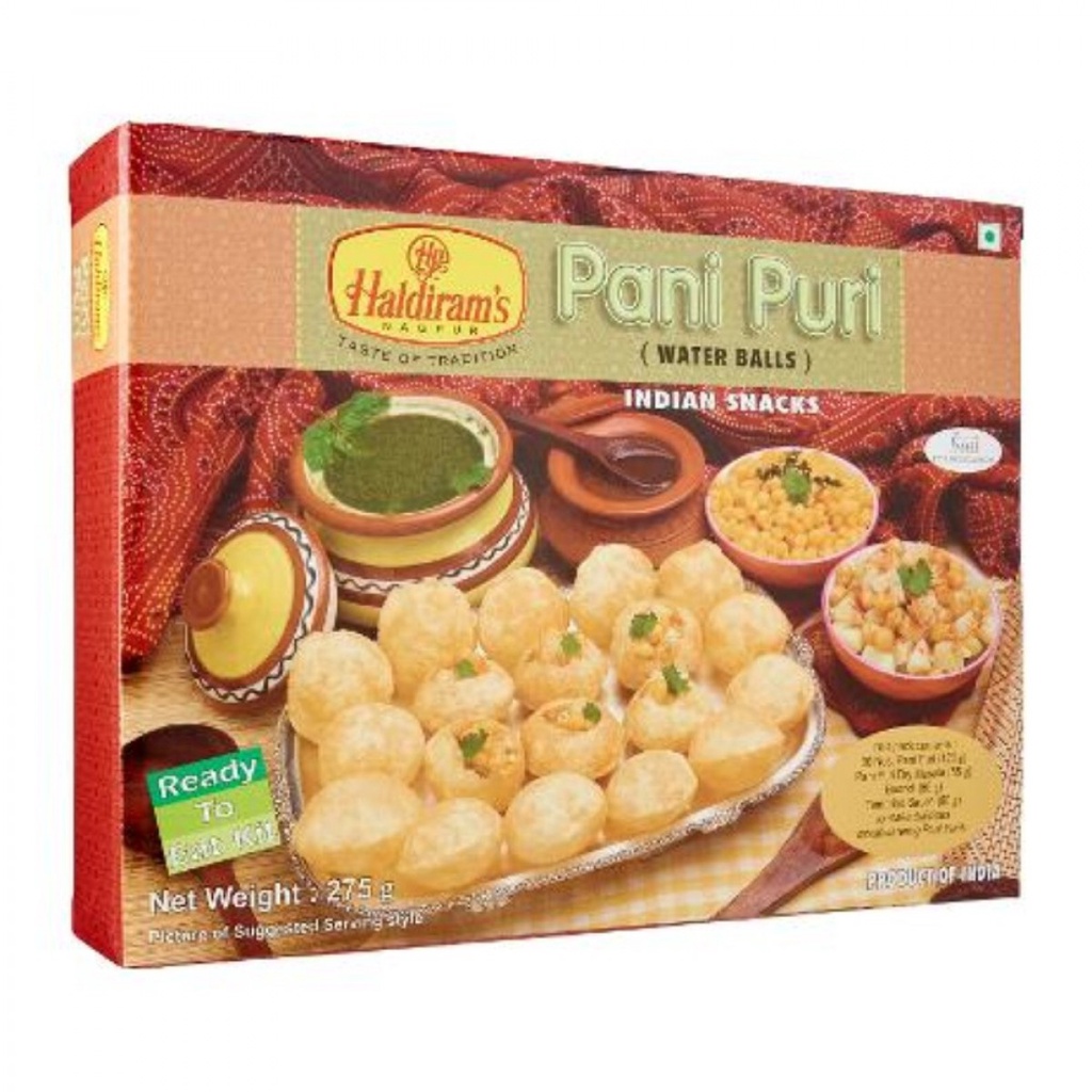 Haldiram's Pani Puri Water Balls Ready To Eat Kit 240g (Indian Snacks ...