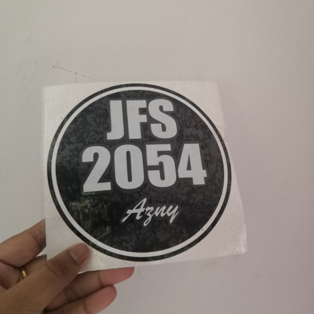 STICKER NOMBOR PLAT BULAT MOTOR | Shopee Malaysia