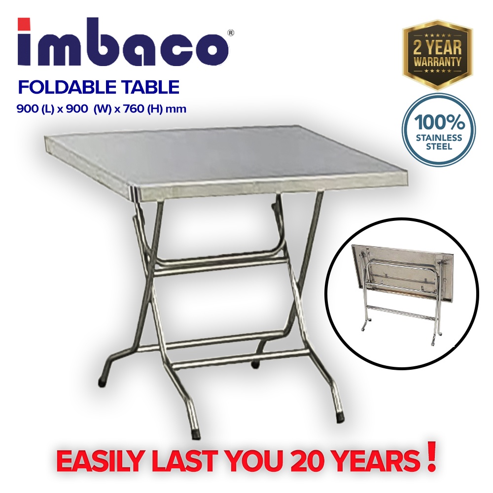 Imbaco Foldable Table | Fully Stainless Steel Imported from Taiwan ...