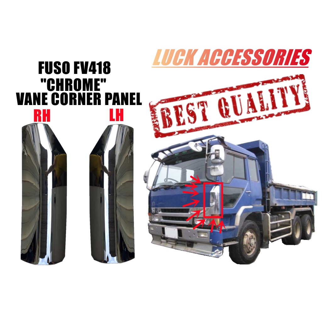 FUSO FV418 CHROME VANE CORNER PANEL HIGH QUALITY !!! | Shopee Malaysia