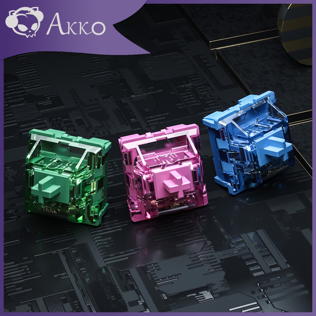 Akko CS Switches MX Mechanical Keyboard (45 pcs, Ocean Blue/Matcha ...