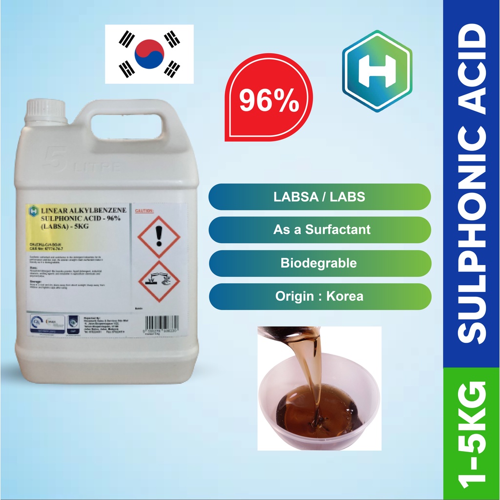 LOW PRICE LINEAR ALKYLBENZENE SULPHONIC ACID 96% (LABS / LABSA) | Shopee Malaysia