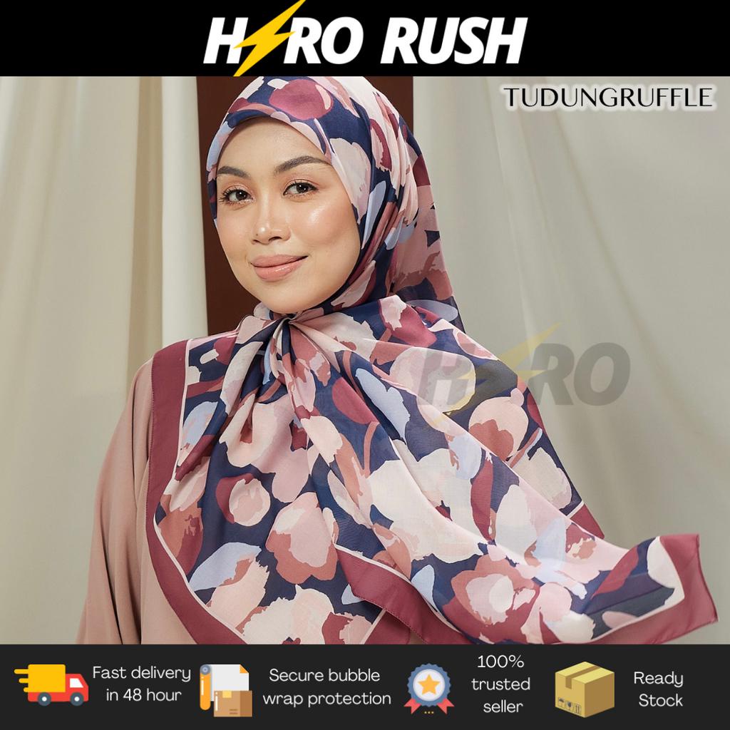 Tudung Ruffle Latest Printed Collection - Premium Cotton Voile and ...