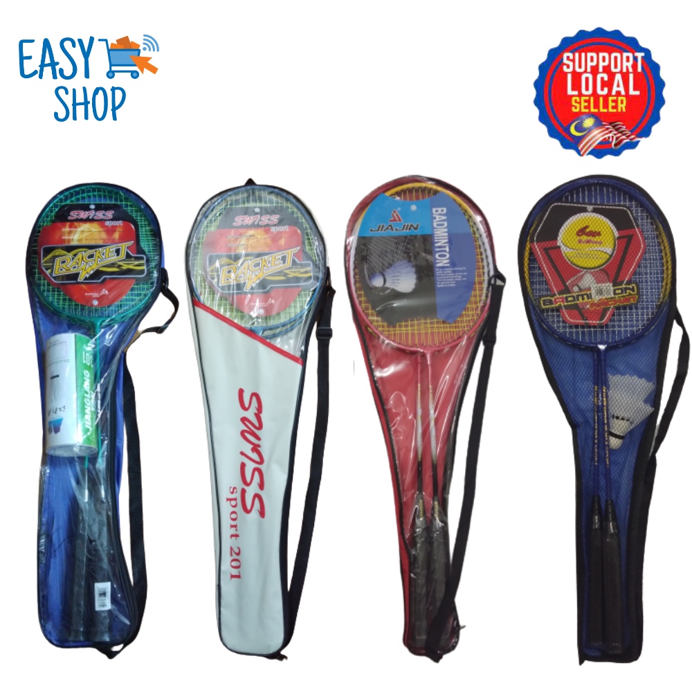 Badminton Racket Set Kanak-Kanak (1 Set/2 Batang) | Shopee Malaysia