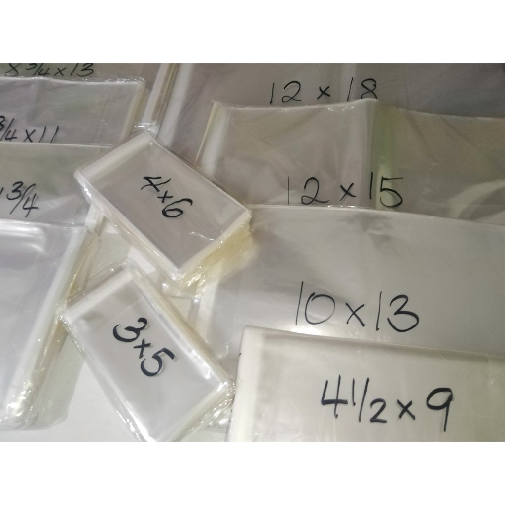 500pcs / pack OPP Plastic with Adhesive (3 -8 inches) | Shopee Malaysia