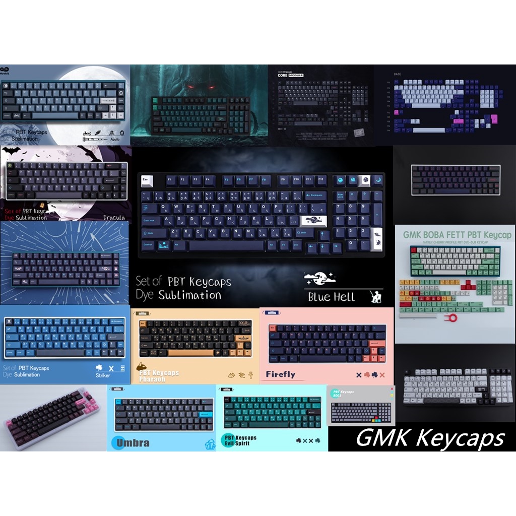 GMK keycaps 129 Keys keycaps Cherry Profile DYE-SUB Personalized GMK ...