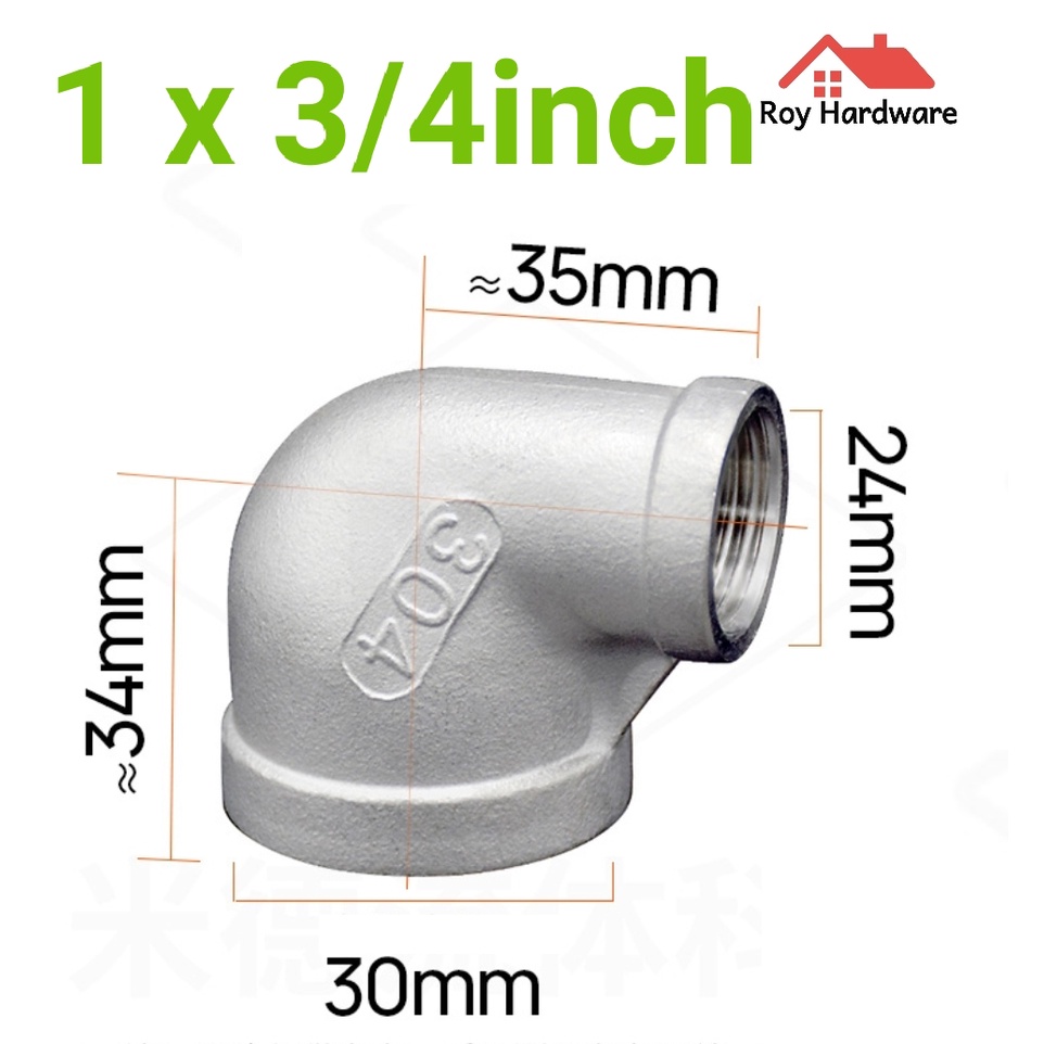 Stainless Steel 304 DN15 1/2''inch inci Elbow Socket Nipple Tee Union ...