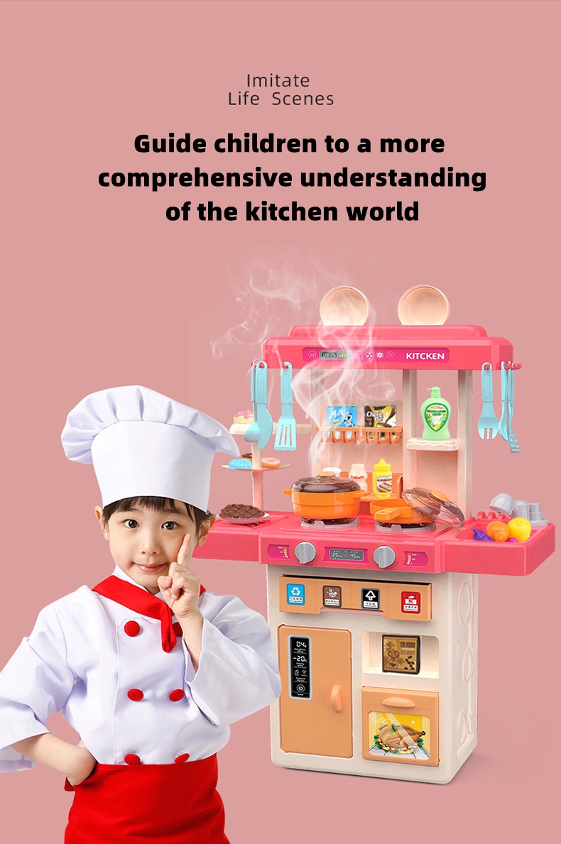 Big Size Thickened material 110CM Kitchen Toy Set Pretend Playtoy ...