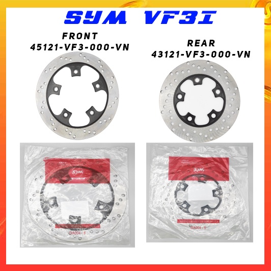DISC PLATE SYM VF3i VF3 DISK DEPAN PIRING FRONT REAR 45121-VF3-000-VN ...