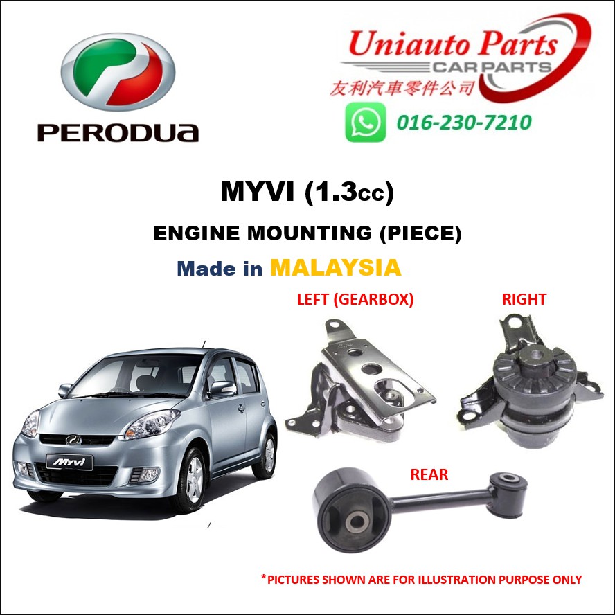 PERODUA MYVI (1.3cc) ENGINE MOUNTING (PCS) | Shopee Malaysia
