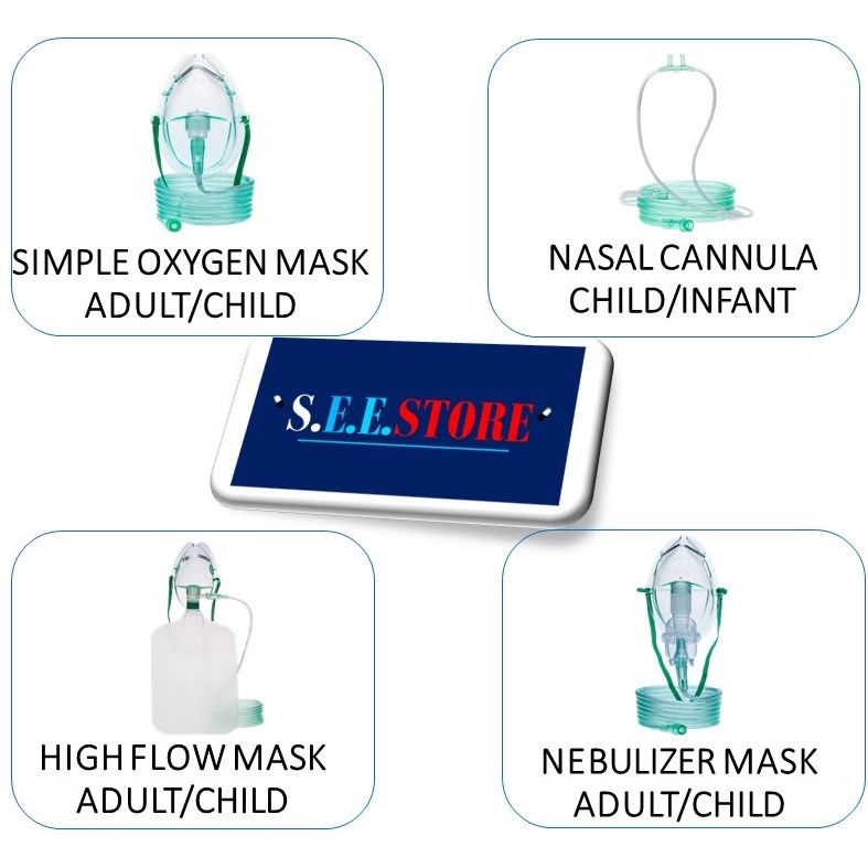 【Ship Today - KL】OXYGEN MASK CHILD HIGH CONCENTRATION MASK NEBULIZER ...