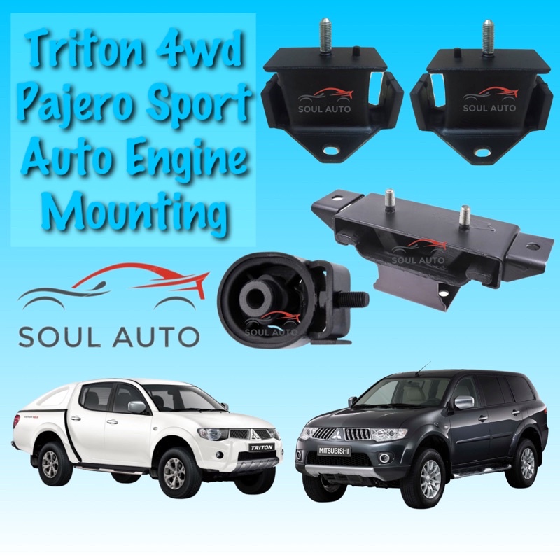 Mitsubishi Triton KB4T Pajero Sport KH4W 4wd 2.5cc AUTO Engine Mounting ...